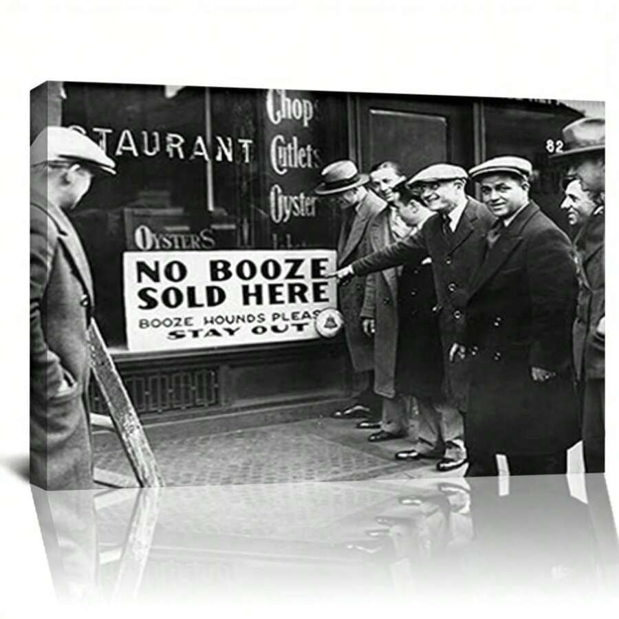 Poster Master No Booze Sold Here Poster - Prohibition Print - Alcohol ...