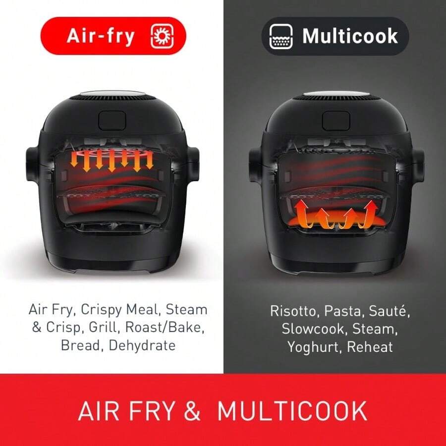 Tefal Multicook Actifry Stirring Air Fryer And Multicooker 14 Programs ...