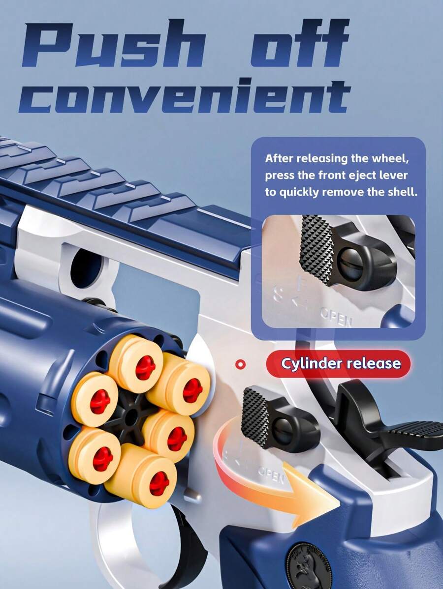ZP5, Soft Bullet Gun, Mechanical, Double Action, Revolver, Soft Bullet ...