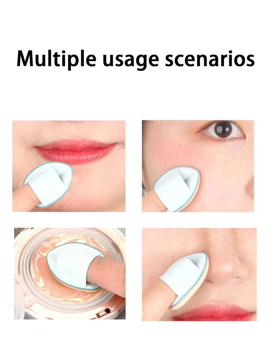 4Pcs Finger-Sized Mini Makeup Powder Puffs,Air Cushion Sponge,Latex ...