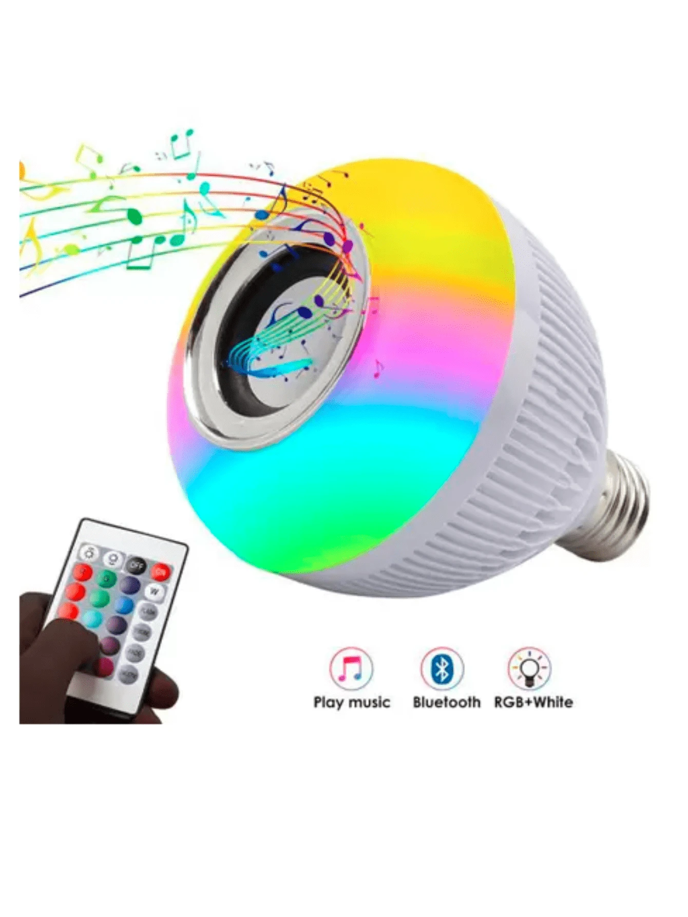 Bluetooth Lamp With Led Rgb Music 12w + Remote Control | SHEIN Nederland