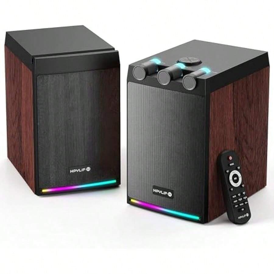 Active Bluetooth Bookshelf Speakers | Amplified HiFi Speakers With 100W ...