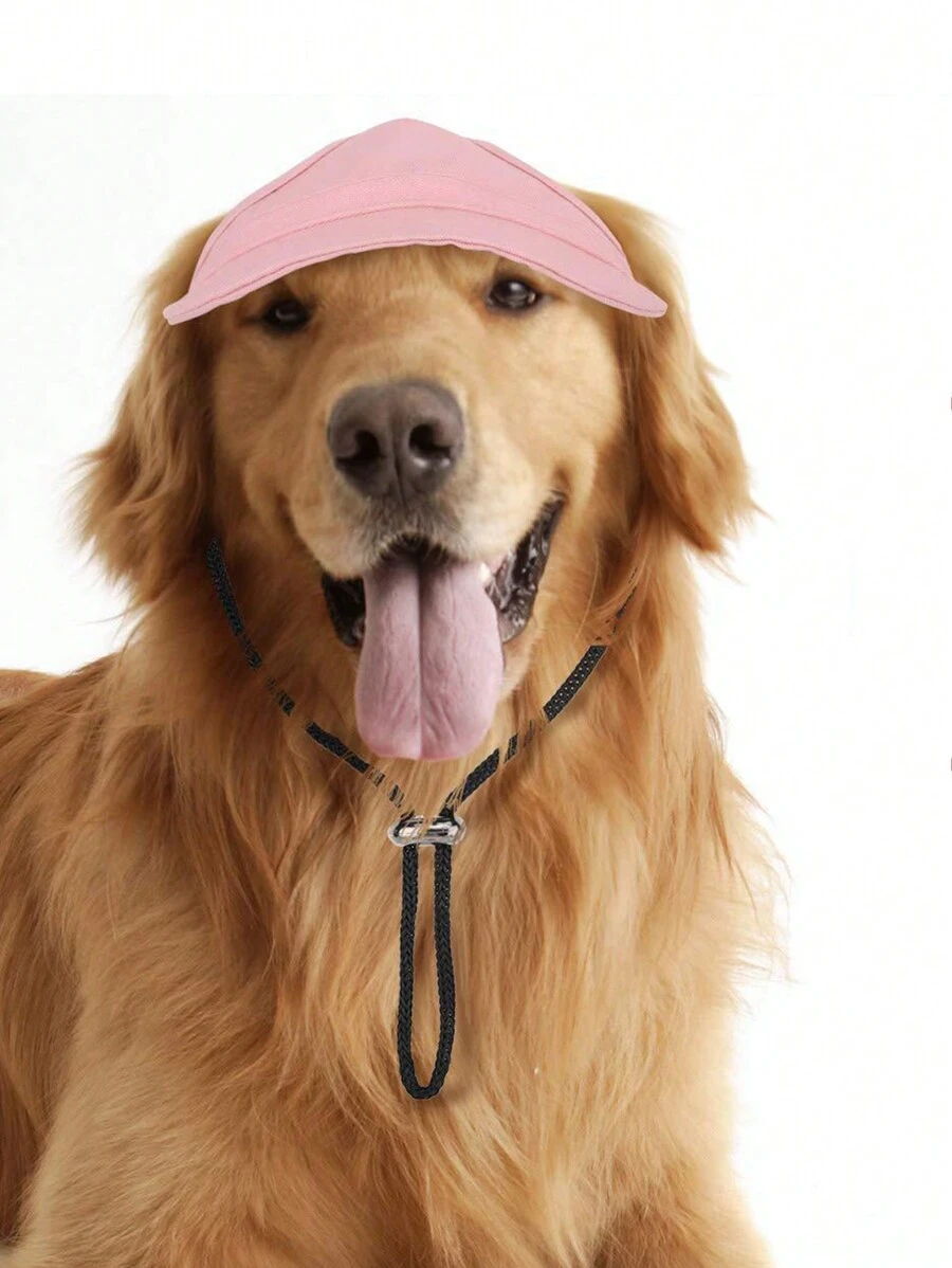 1pc Pet Outdoor Hat With Ear Holes, Cute Sunshade Hat For Dog/Cat ...