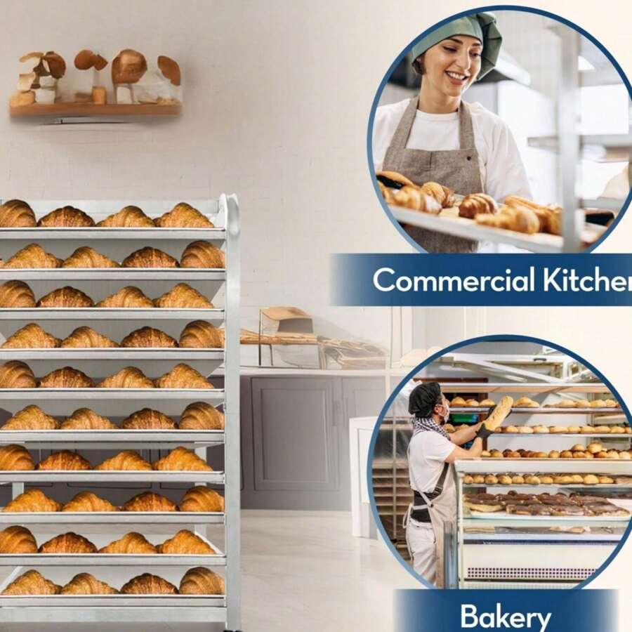 Bakery Bun Pan Speed Rack - Half Sheet Only, Size Adjusted, Food Trays ...