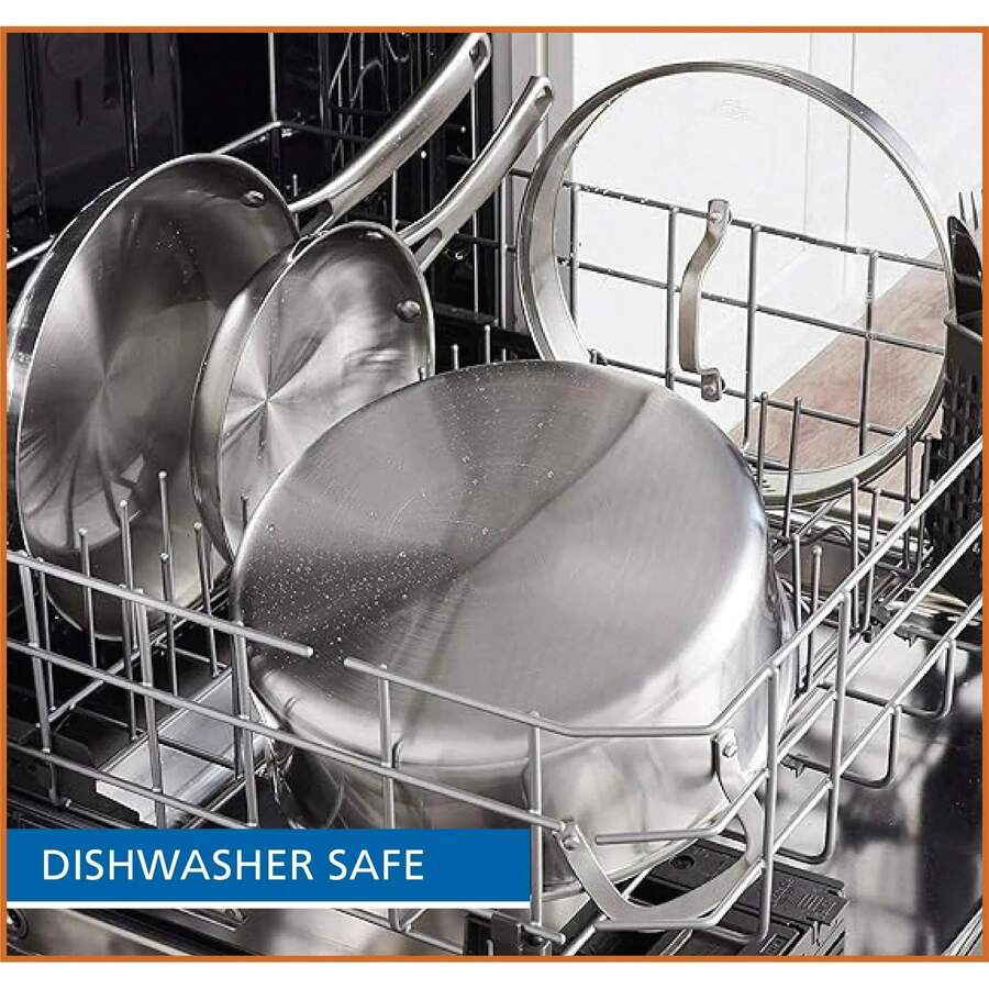 10 Piece Nonstick Stainless Steel Cookware Set | SHEIN ITALIA