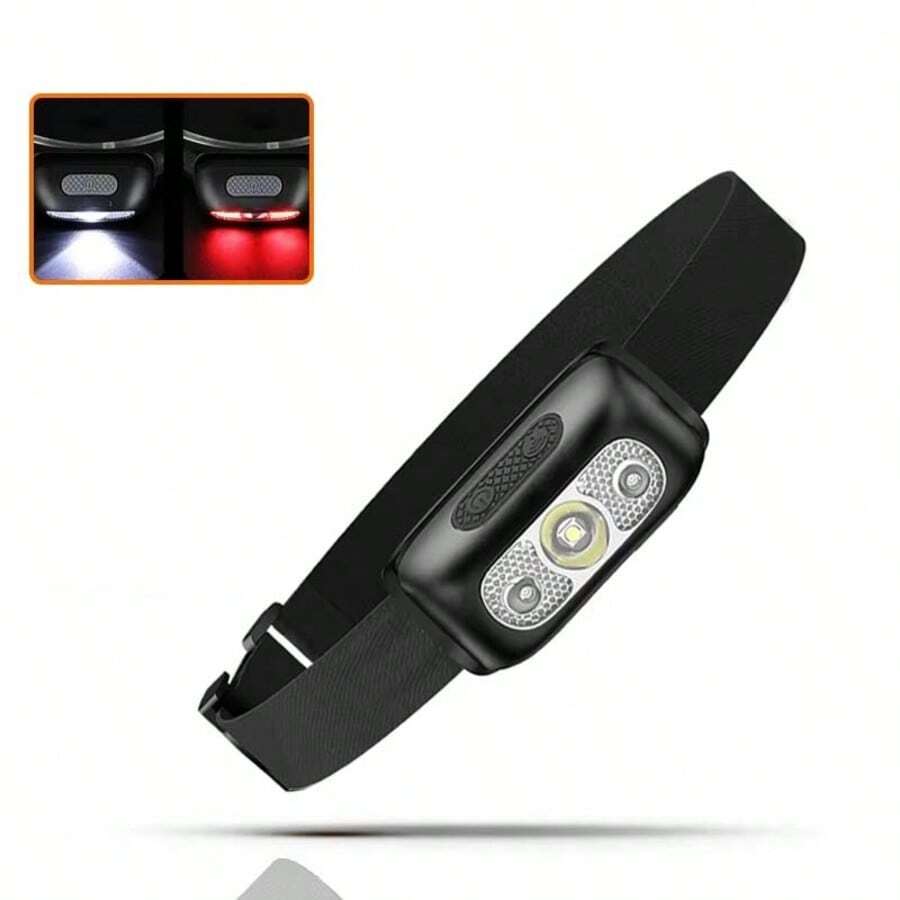 Mini LED Headlamp USB Rechargeable Headlight High Power Head Lamp ...