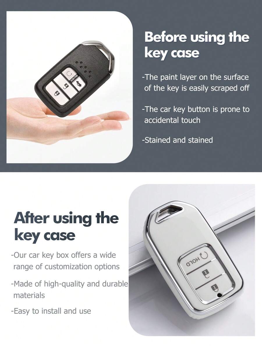 Custom Car Key Case Fob Cover Shell For Fit GP5 Shuttle Gp8 JADE VEZEL ...