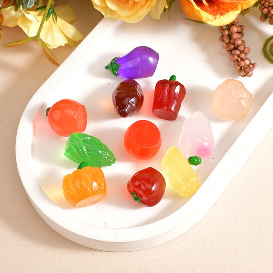 Resin Crafted Miniature Vegetable Decorations For DIY Micro Landscape ...