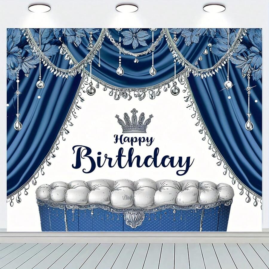 Polyester Fiber Birthday Party Backdrop - Multi-Functional Photography ...