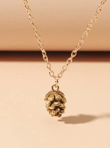 Pine Cone Pendant Necklace | SHEIN USA