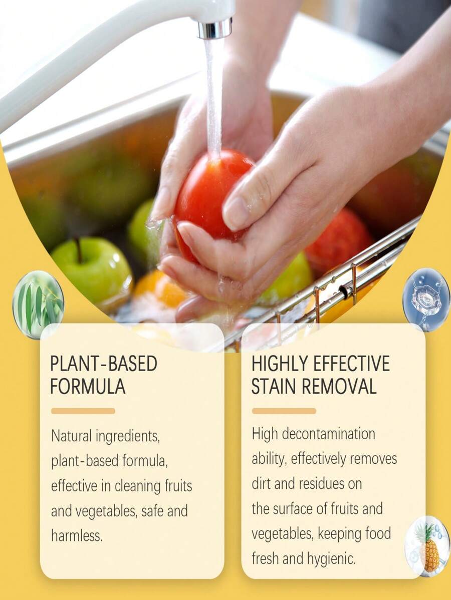 Fruit And Vegetable Cleaning Detergent - Gently Removes Grease And Dirt ...