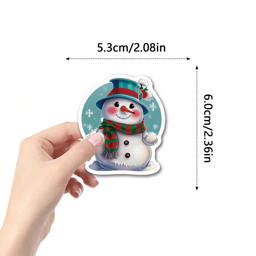 55 Snowman Stickers, Suitable For Winter - Themed Stickers, A Boon For ...
