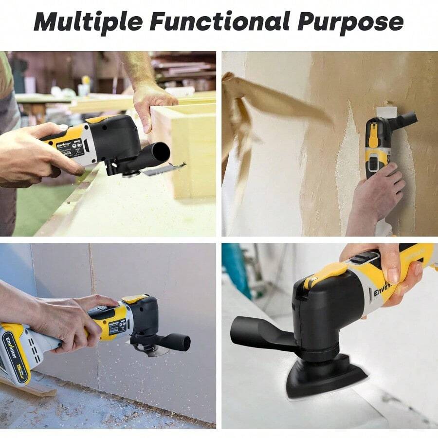 Enventor Brushless Oscillating Multi-Tool 20V Cordless Oscillating Multi Tools With 2.0Ah ...