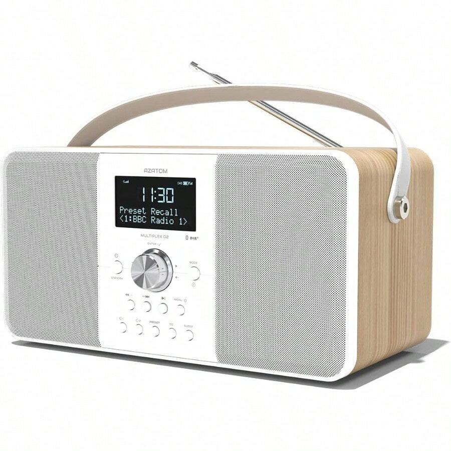 DAB DAB+ FM Digital Radio Wireless Bluetooth Stereo Speakers Alarms ...