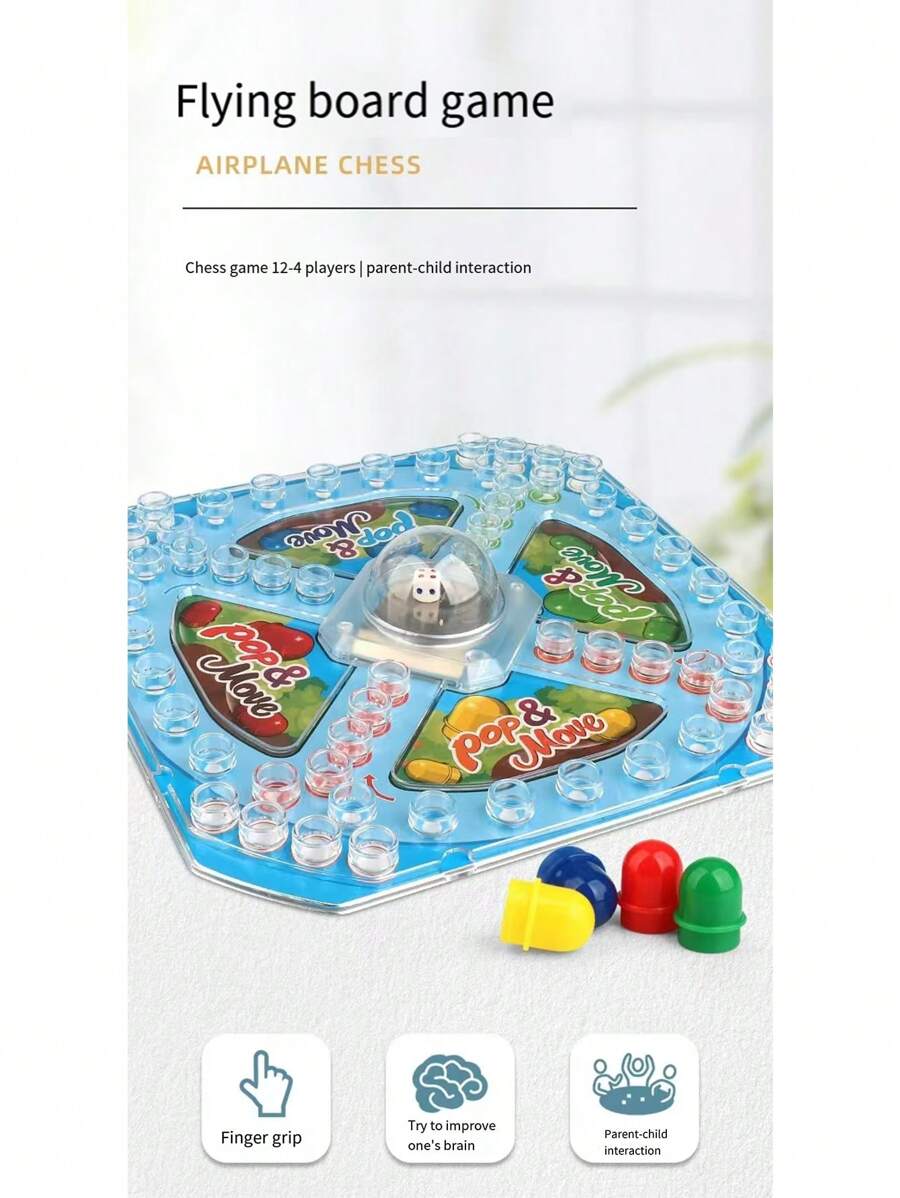 Flying Chess Board Game, Multiplayer Interactive Board Game With Jumping Gameplay | SHEIN South ...