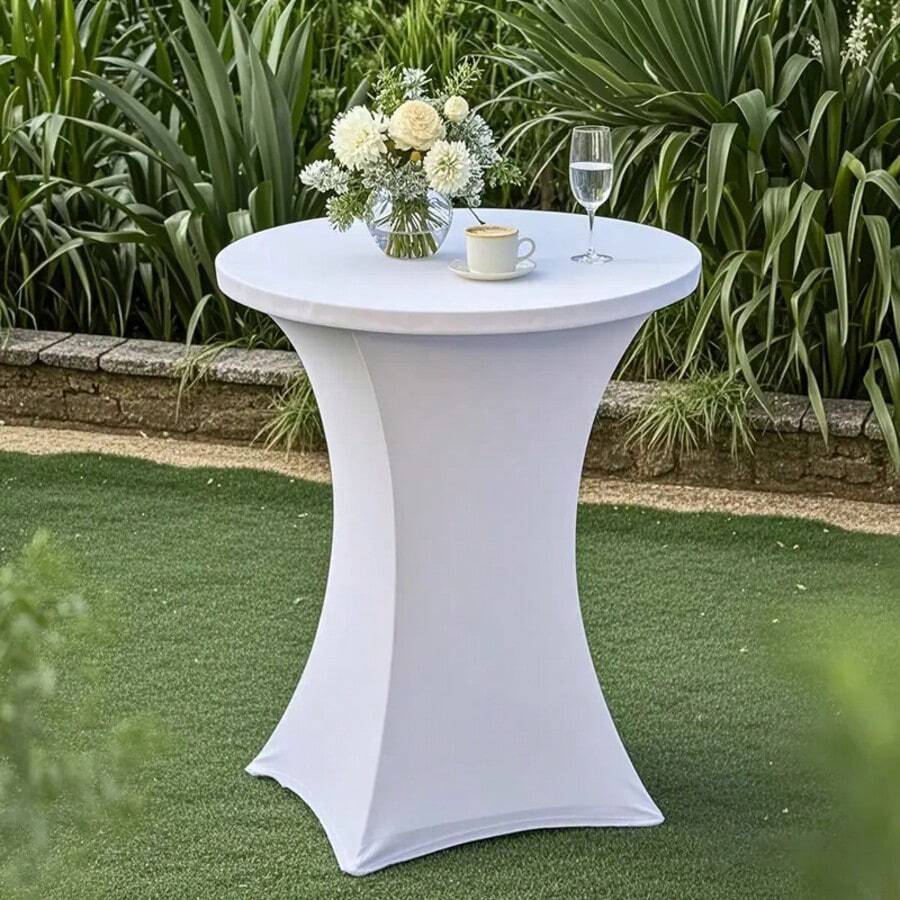 80cm Elastic Tablecloth, Snug Fit And Stretchy, Washable Round ...