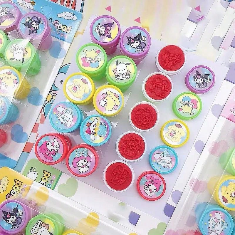 Sanrio Sanrio 1pc Anime Cute Hello Kitty Multiple Pattern Stamps Kuromi ...