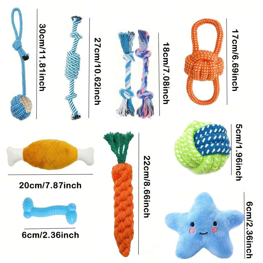 5 PCS Random Dog Toys,Chewing Toy Ropes, Interactive Toy Dog Rope Balls ...
