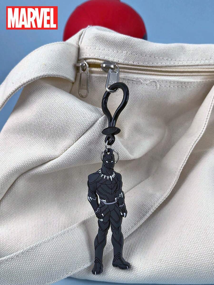 Marvel 1pc T'Challa PVC Keychain Marvel Keyring Soft Touch Bag Clip ...