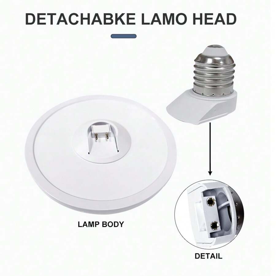 1Pack Ultra-Bright LED UFO Ceiling Light - E26/E27 Screw-In Removable ...