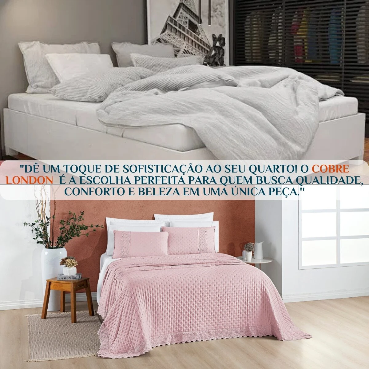 Colcha Cobreleito Casal King Size London 200 Fios Bordado Inglês ...