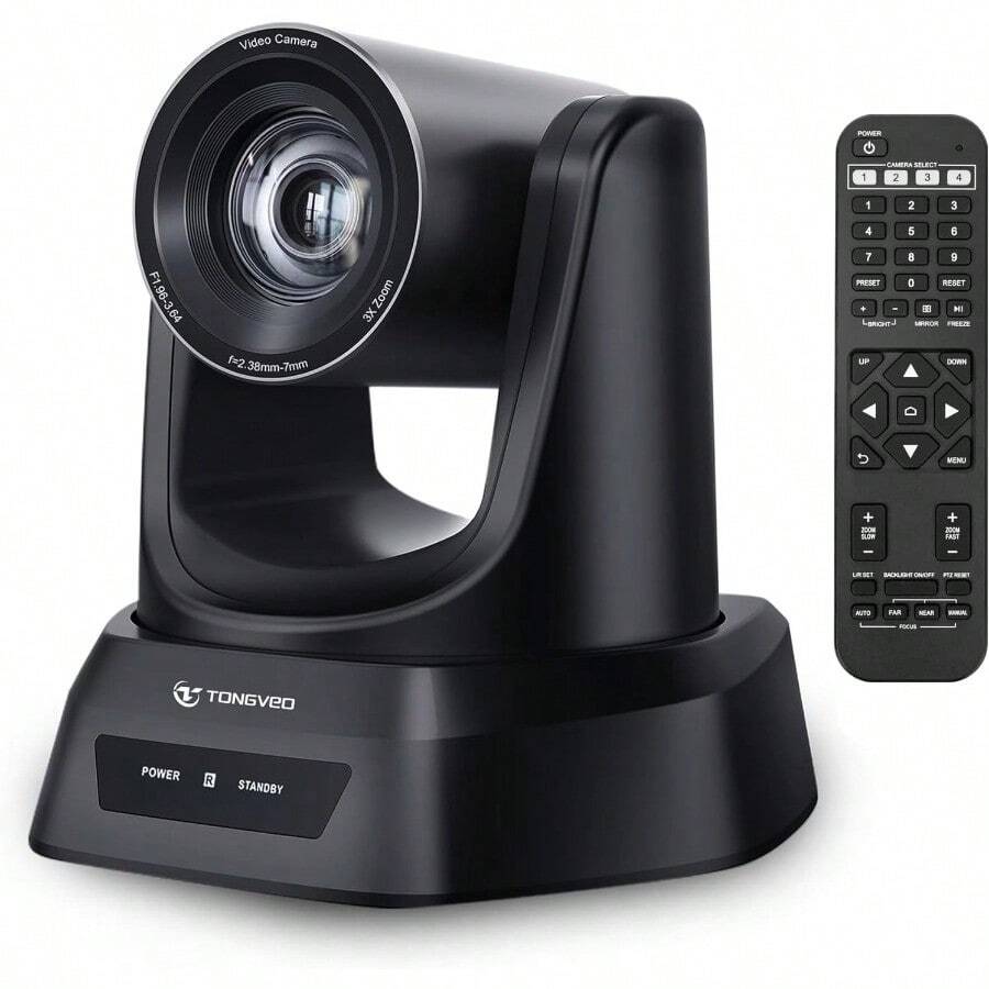 TONGVEO Conference Room PTZ Camera System | 1080P 60fps With 3X Optical ...