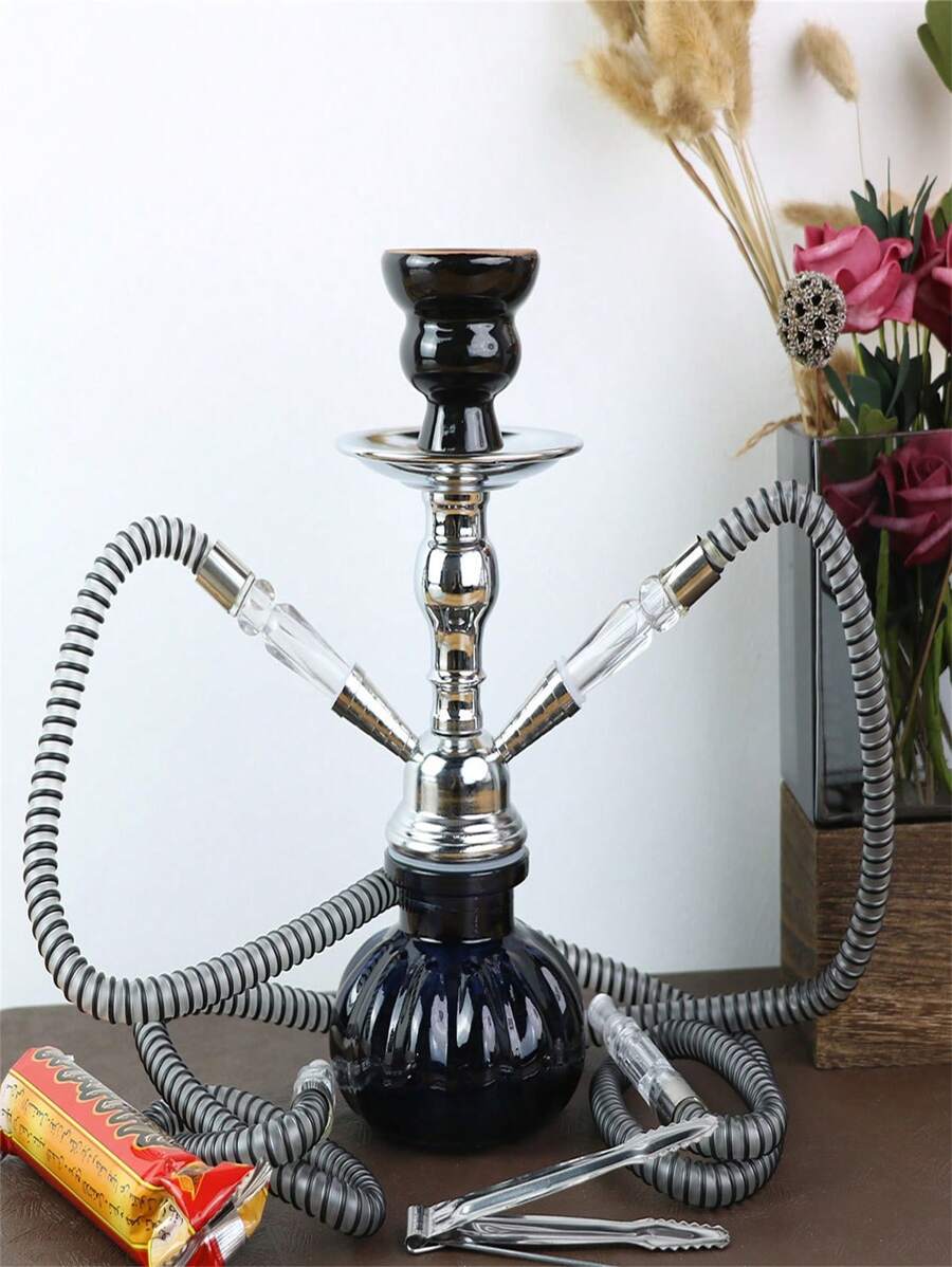 A Set Of Multi-Color Double-Tube Hookah, A Complete Set Of Double-Tube ...