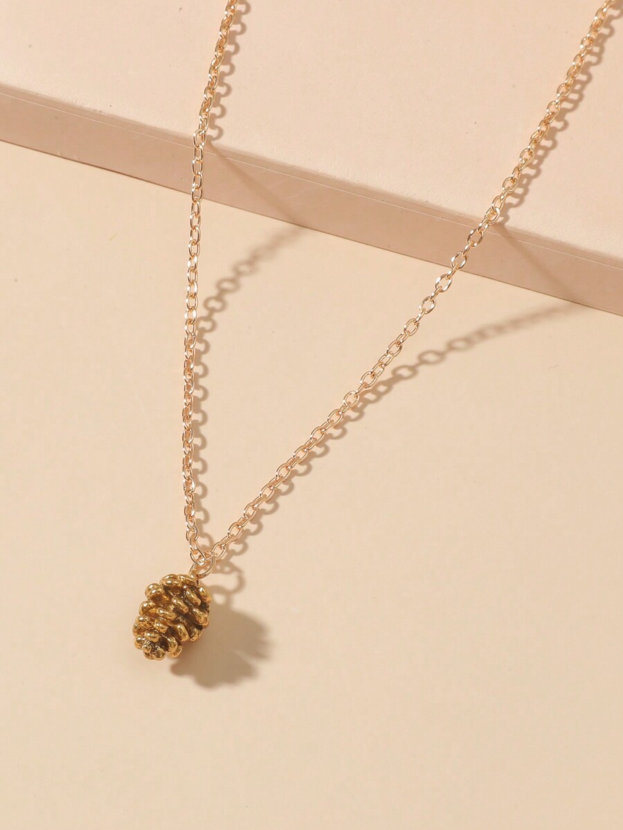 Pine Cone Pendant Necklace | SHEIN USA