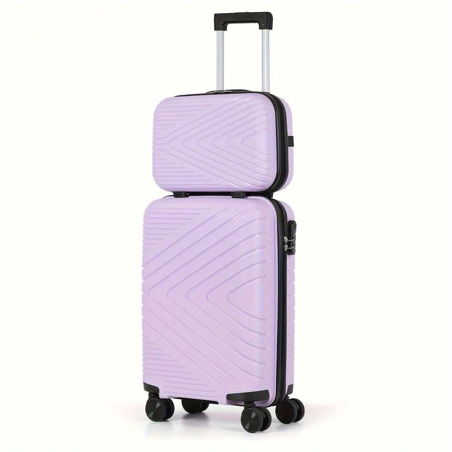 [Lightweight ABS Luggage Set] 2pcs Lightweight ABS Carry-On Luggage Set ...