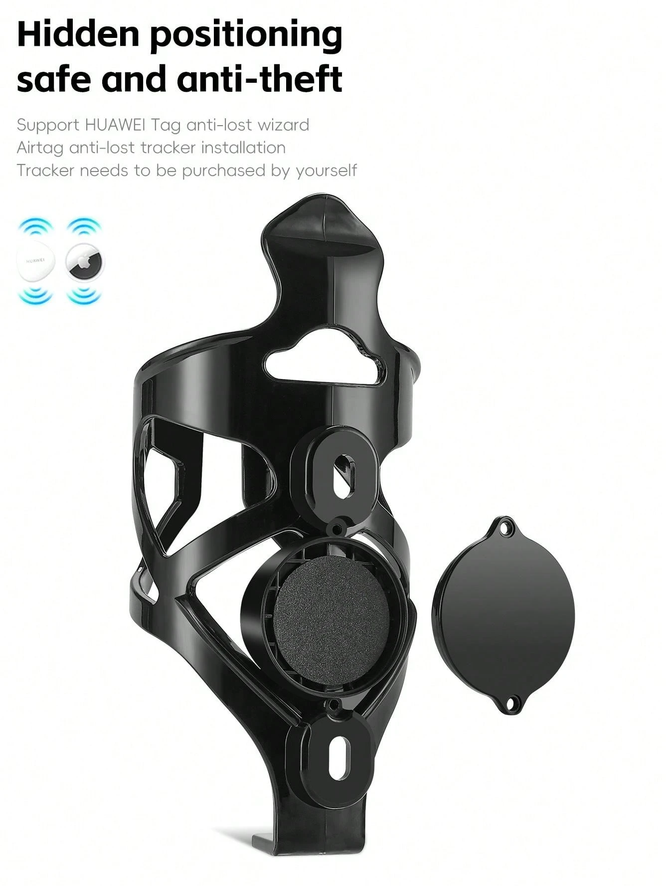 WEST BIKING WEST BIKING Bicycle Kettle Rack Road Bike Airtag ...