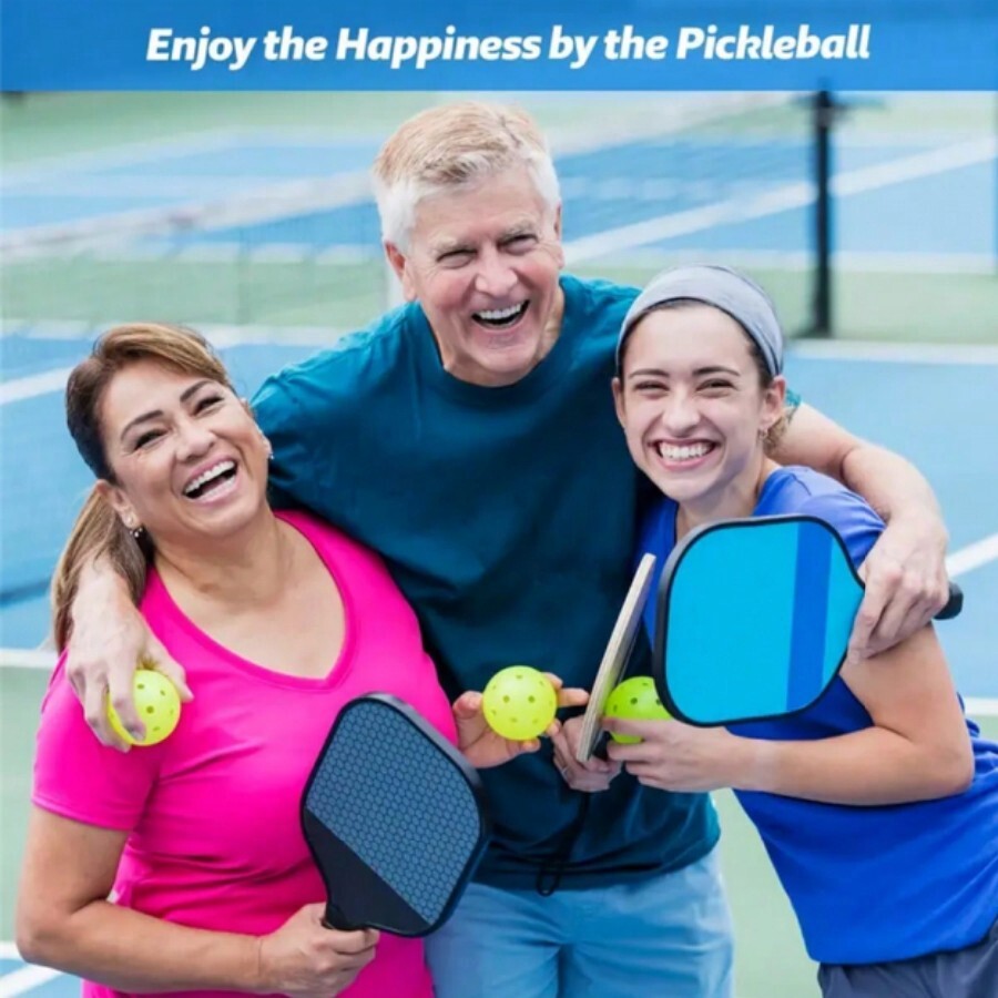 1 Set Of 6 Pcs Pickleball, Indoor & Outdoor Perforated Golf Balls, High ...