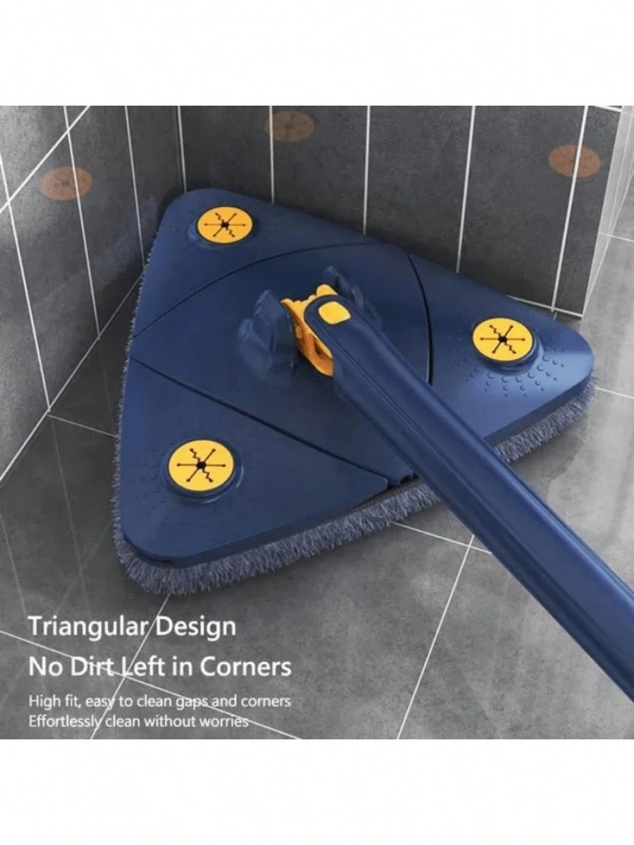 Set, Triangle Mop, 360 Degree Rotation Retractable Adjustable Cleaning ...