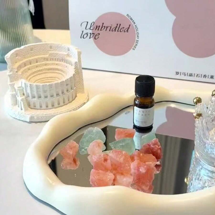 1pc Roman Plaster Shaped Aromatherapy Natural Orange Salt Crystal ...