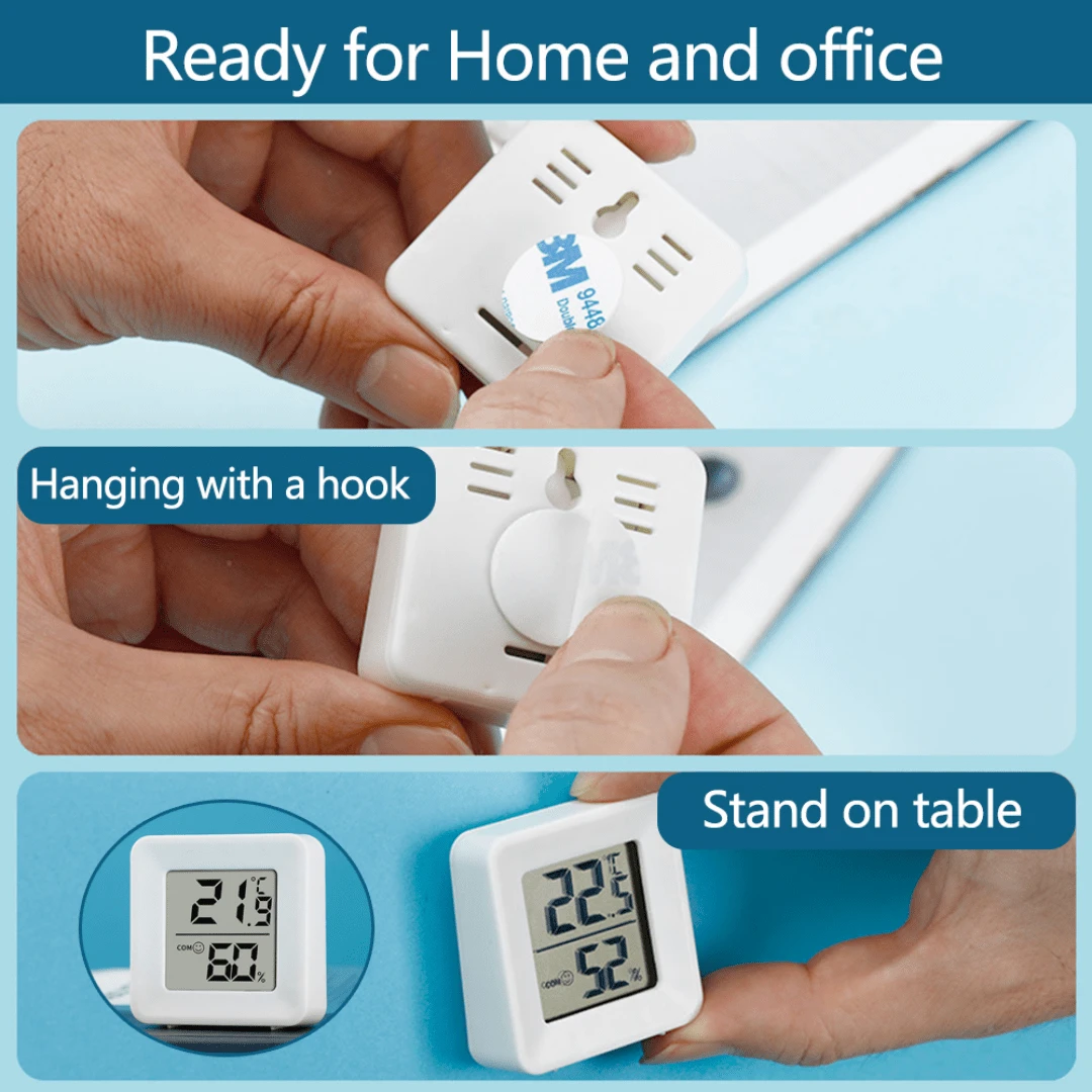 1pc, Home Temperature And Humidity Meter, Bedroom Indoor Mini Portable ...