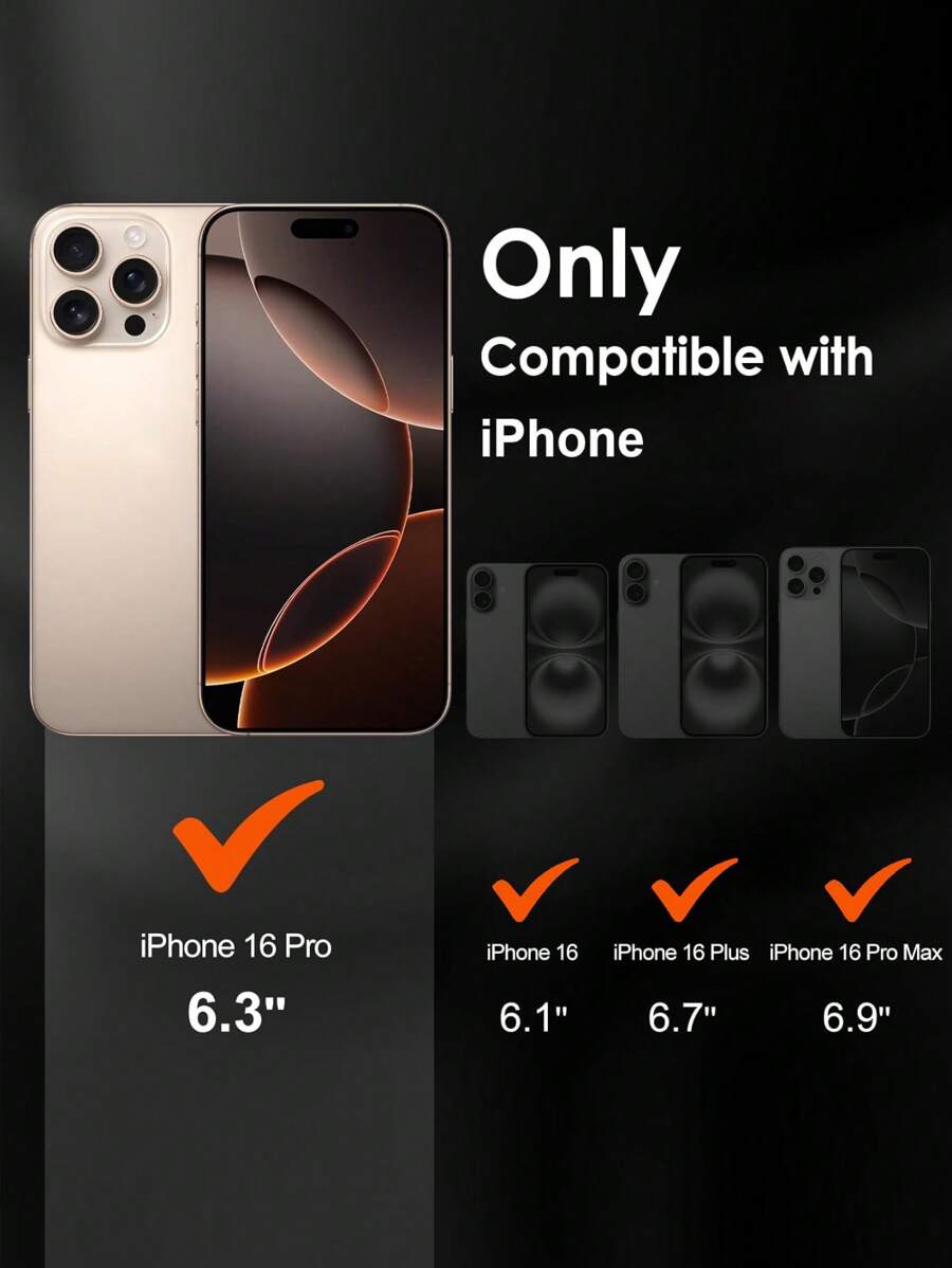 2 Packs Tempered Glass Compatible With Iphone 16 Pro Max 16 16 Plus 16 ...