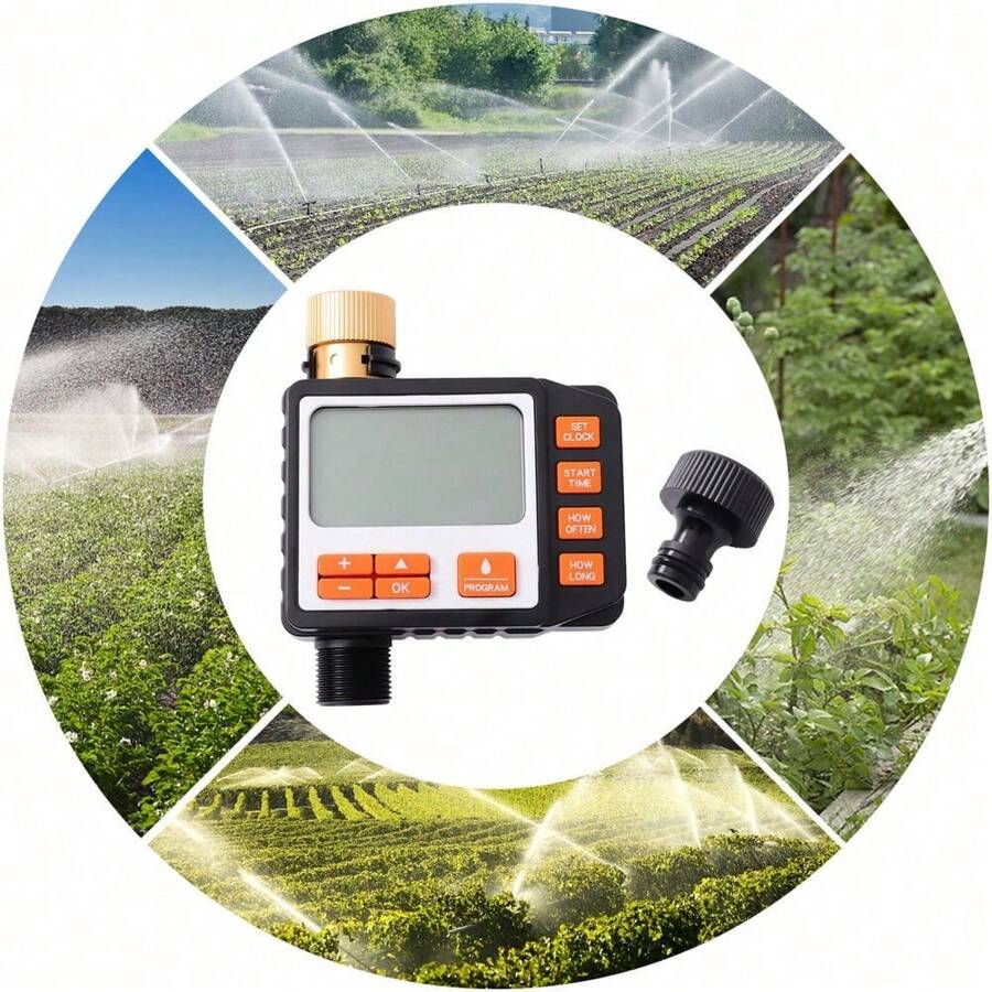 Digital Sprinkler Timer Water Hose Garden Irrigation Timer With 3 ...