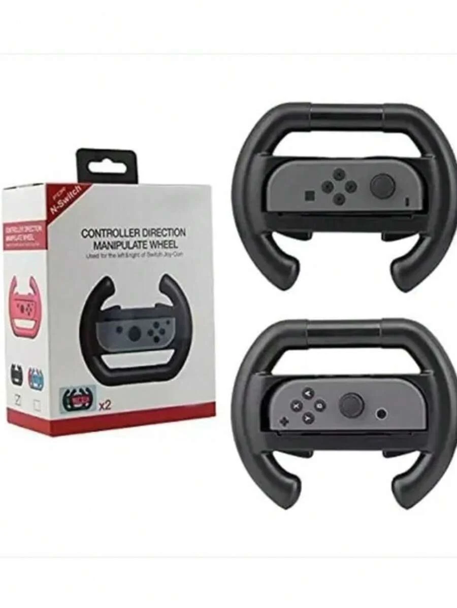 Pair Of Steering Wheels N Switch Joystick Controller With Grip Dobe ...