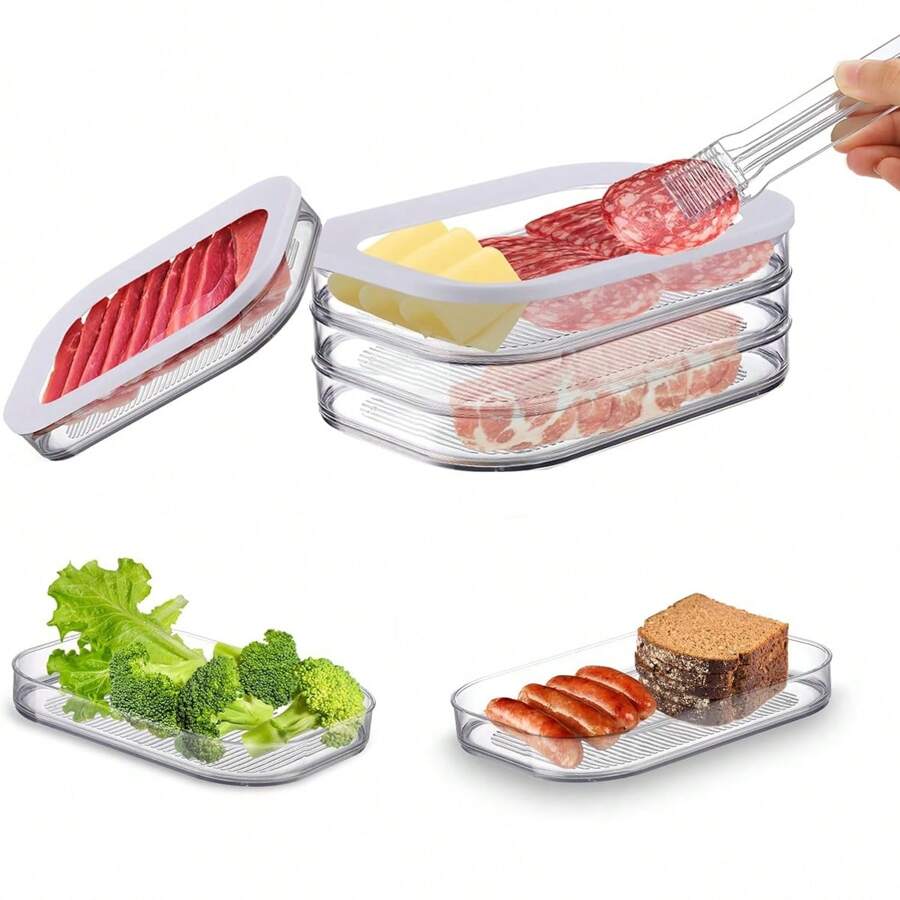 1pc Kitchen Airtight Plastic Food Storage Containers For Refrigerator ...