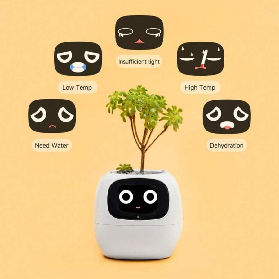 Smart Pet Growing Robots, Flower POTS That Guide Plant Care, Virtual ...