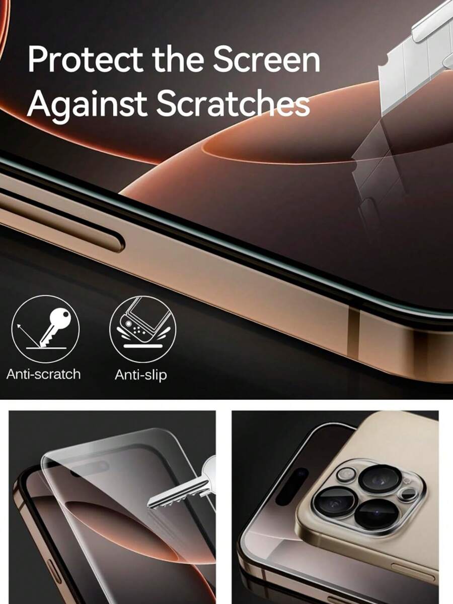 3 Packs Tempered Glass Compatible With Iphone 16 Pro Max 16 16 Plus 16 ...