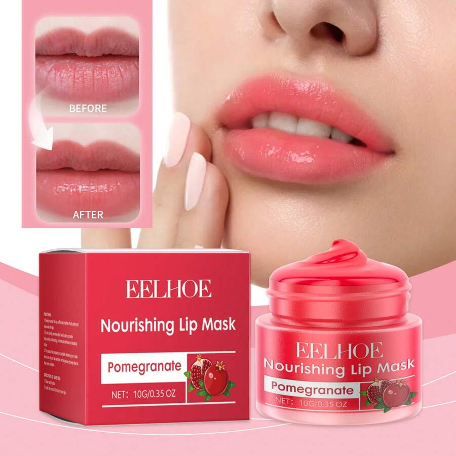 1pc 10g Pomegranate Lip Moisturizing Mask Moisturizes And Nourishes The ...