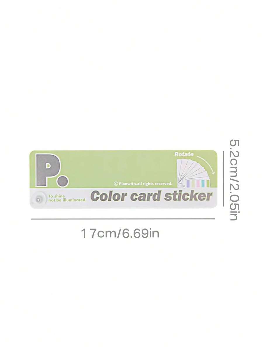 Planwith Rotating Color Card Stickers Are Simple And Can Be Used To ...