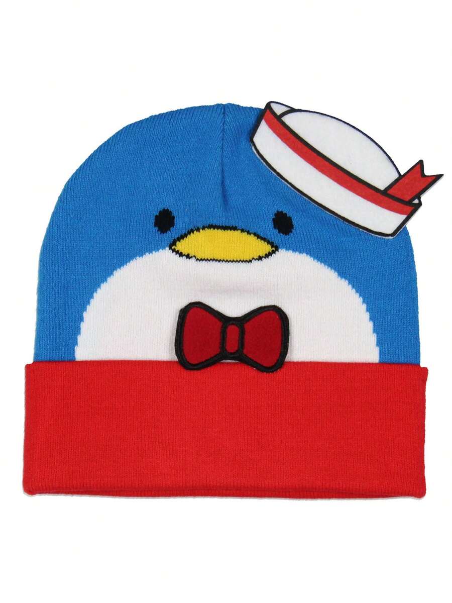Sanrio Tuxedo Sam Beanie Sam Face Design With Felt 3D Bowtie And Hat ...