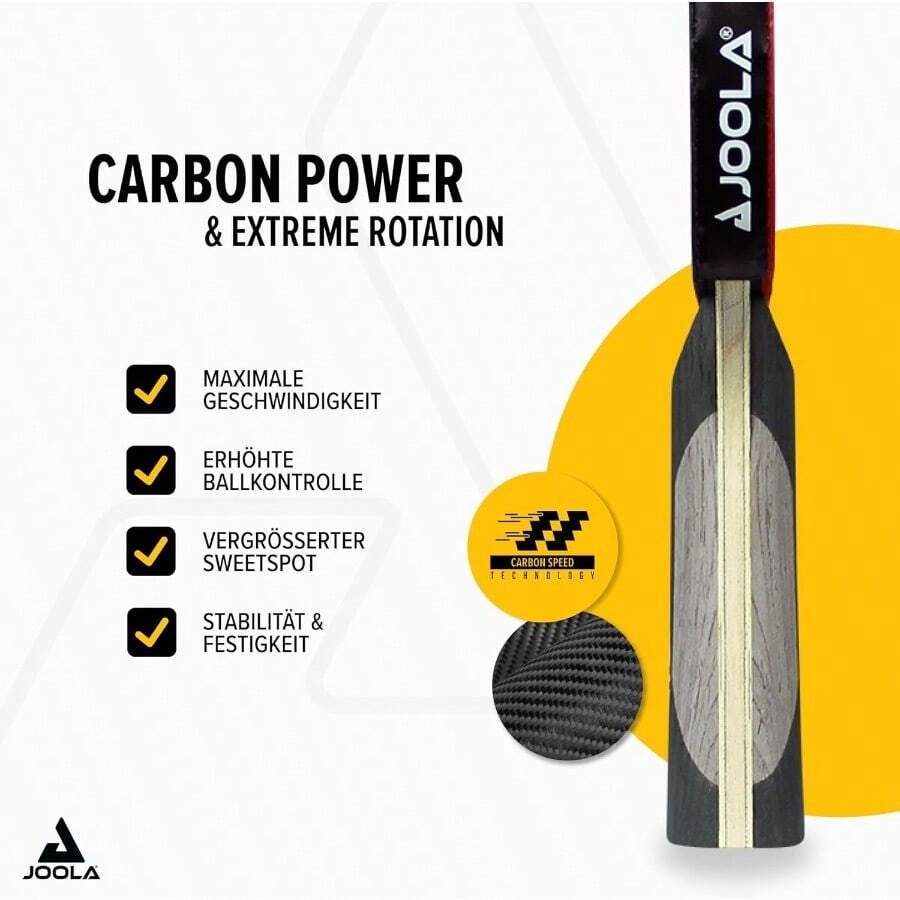 JOOLA ITTF Approved Professional Table Tennis Bat Infinity Carbon Mega ...