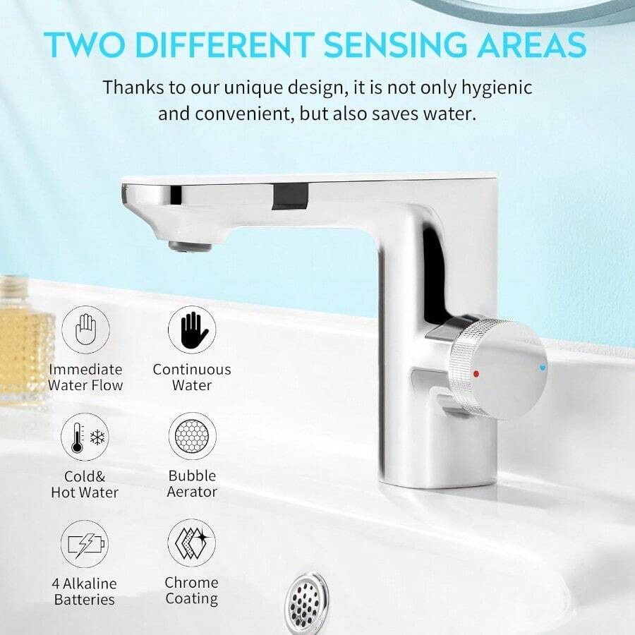 CREA Sensor Basin Mixer Tap Touchless Tap For Batoom Automatic Basin ...
