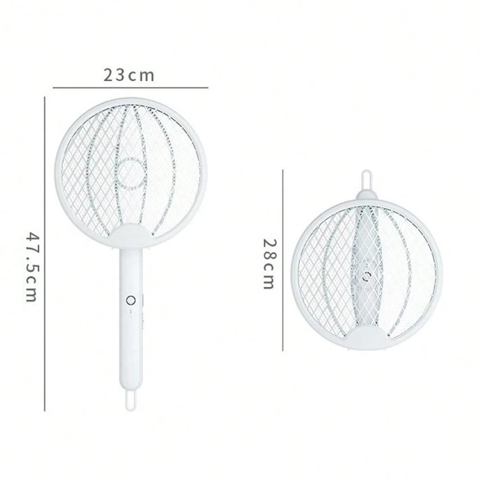 USB Rechargeable Foldable Electric Mosquito Swatter Killer Fly Swatter ...