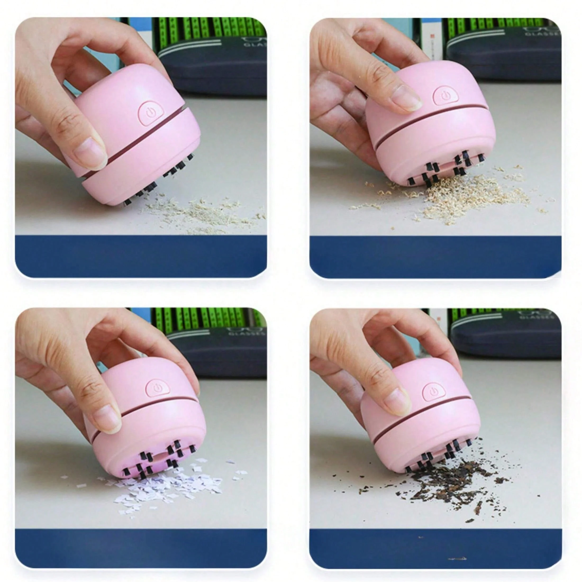 Handheld Mini Desktop Vacuum Cleaner Shredder, Eraser Vacuum Cleaner ...