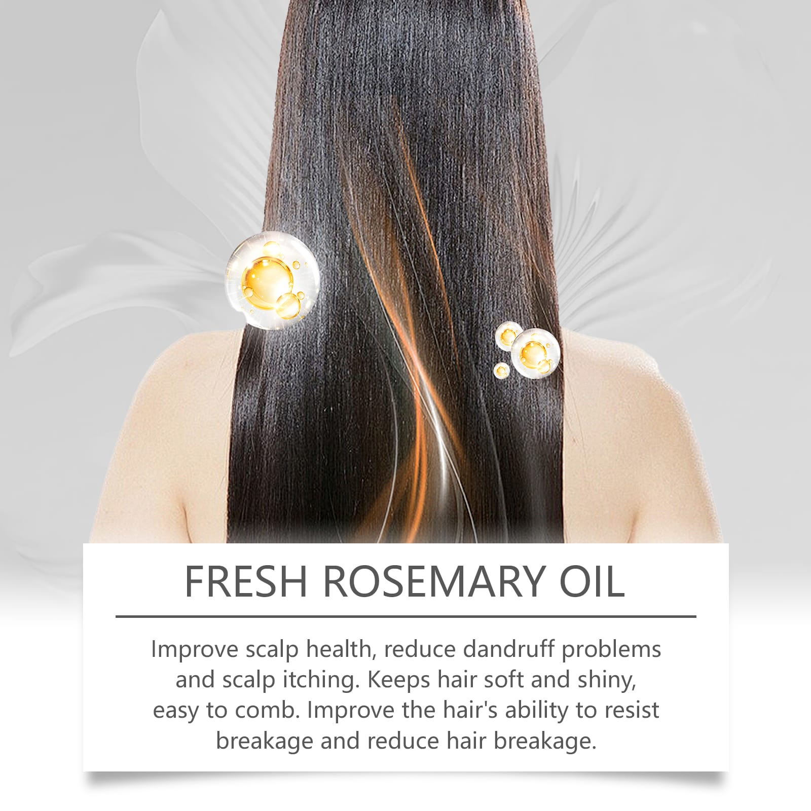 OUHOE Rosemary Hair Care Essential Oil Hydrating And Moisturizing Daily ...