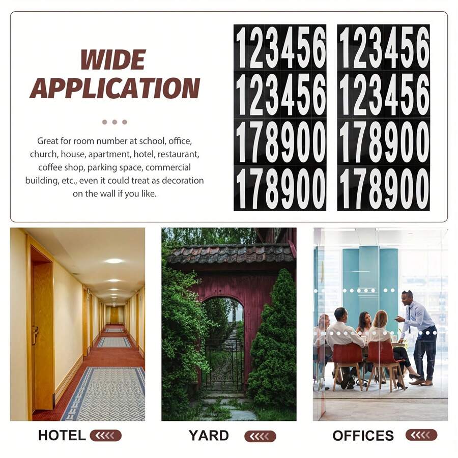 5/10 Sheets 3-Inch Large Size Numbered Stickers, Self-Adhesive ...