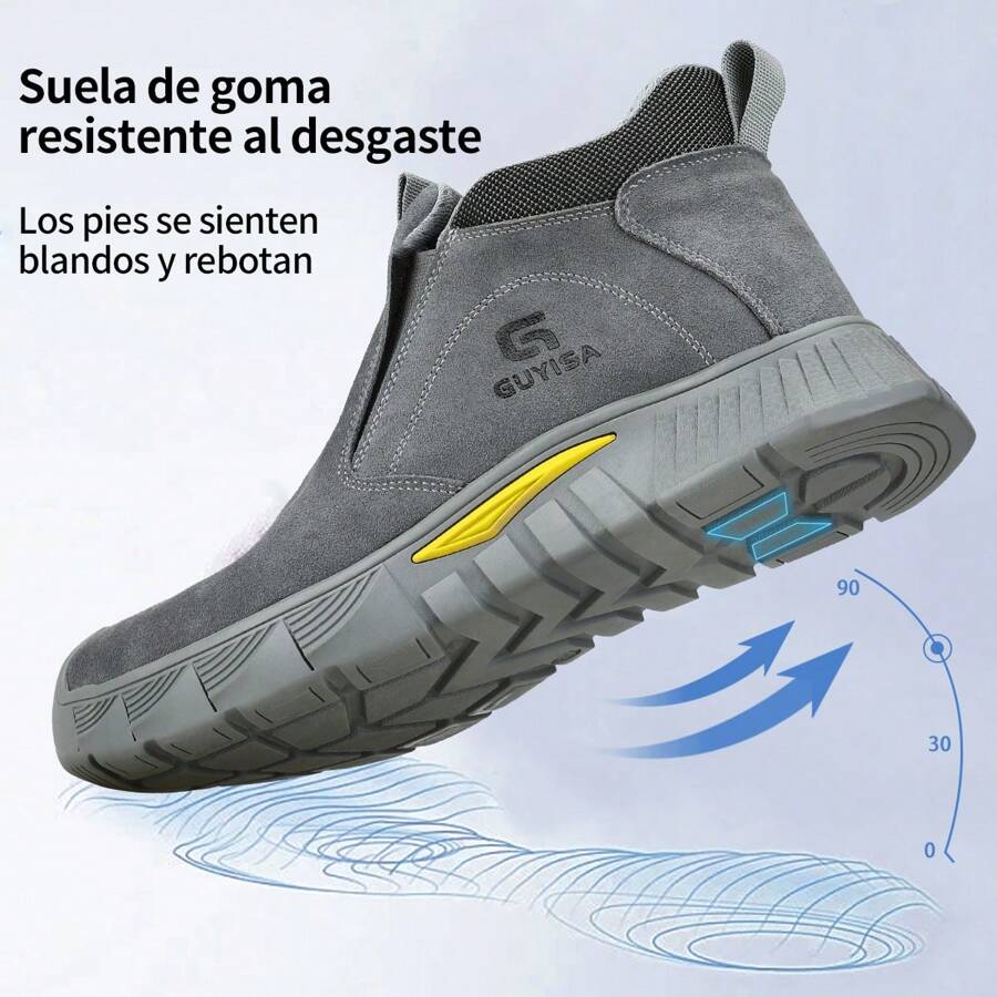 Safety Shoes Welder Series Suede Flameproof Flame-Proof Steel Wrap Head ...